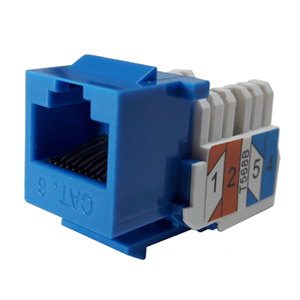 102666BL - CAT6 - RJ45 - Standard Punch Down Keystone Jack Insert ...